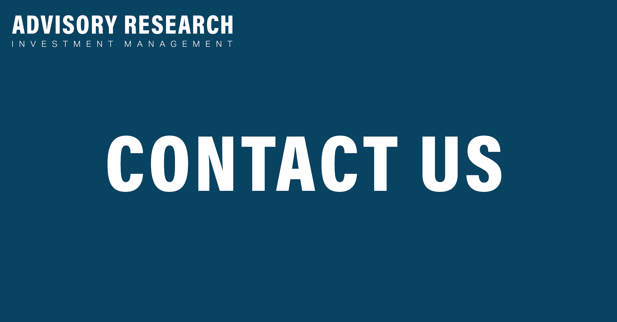 Advisory Research | Contact Us